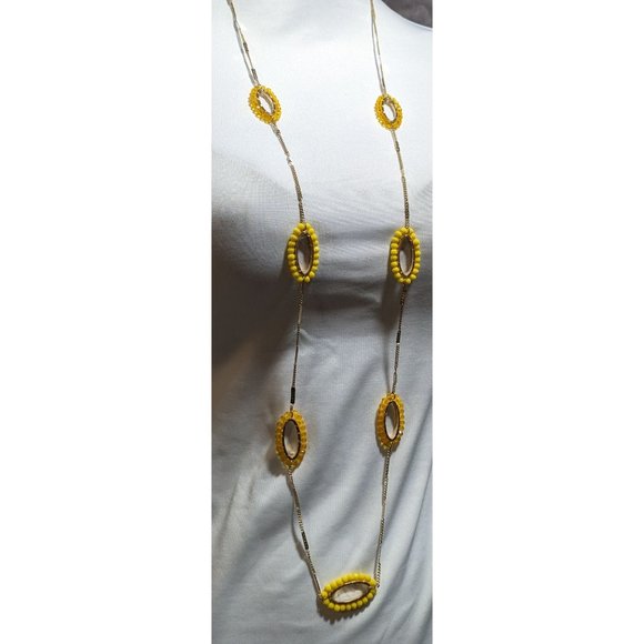 Charming Charlie | Jewelry | Charming Charlie Yellow And Gold Opera ...